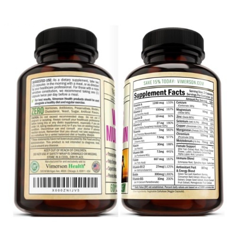 Women's Multivitamin & Multimineral - Vimerson Health